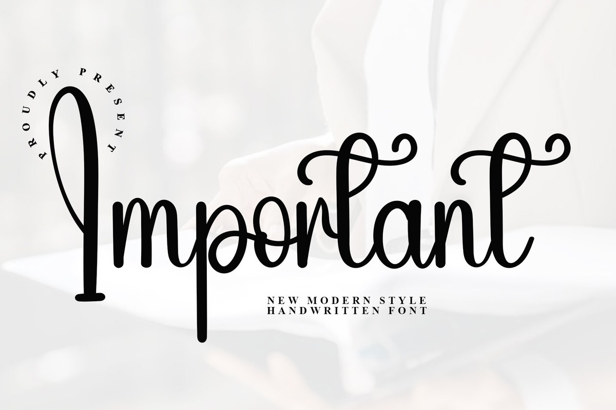 Important Font Important Font