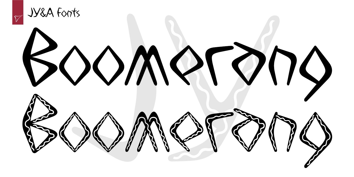 Boomerang JY Font Boomerang JY Font